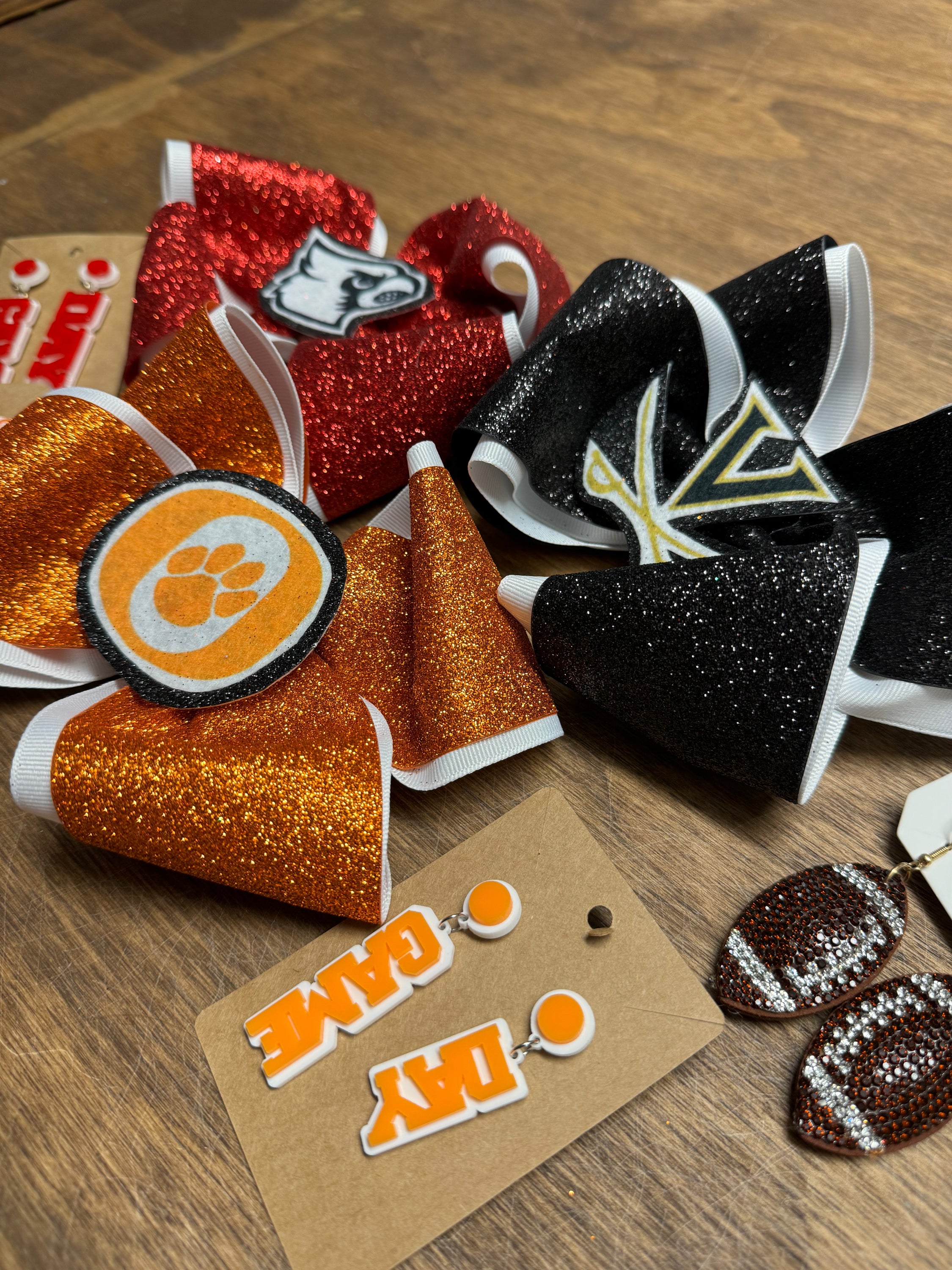School Spirit Glitter Bow | Koal Creek Designs
